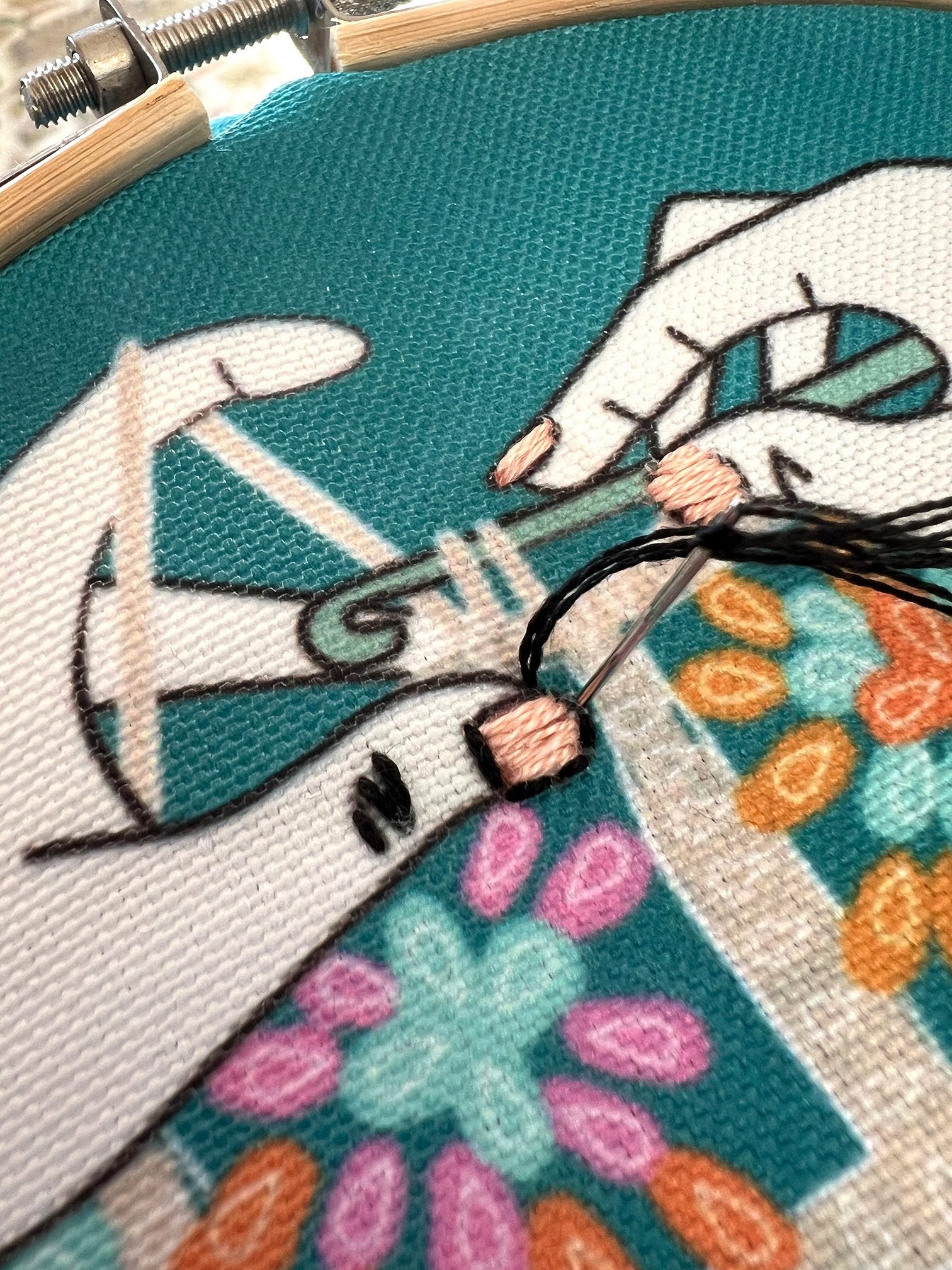 Crochet Embroidery Kit Instructions | Rikrack Embroidery