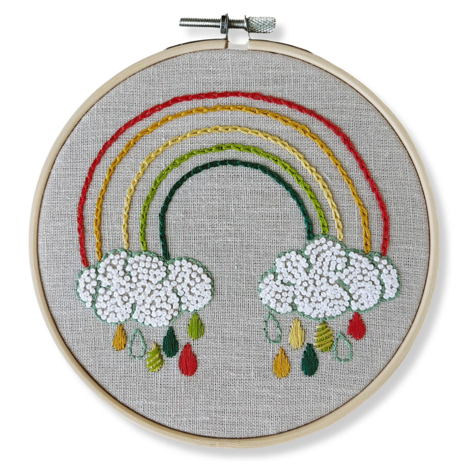Rainbow Embroidery Kit Instructions | Rikrack Embroidery