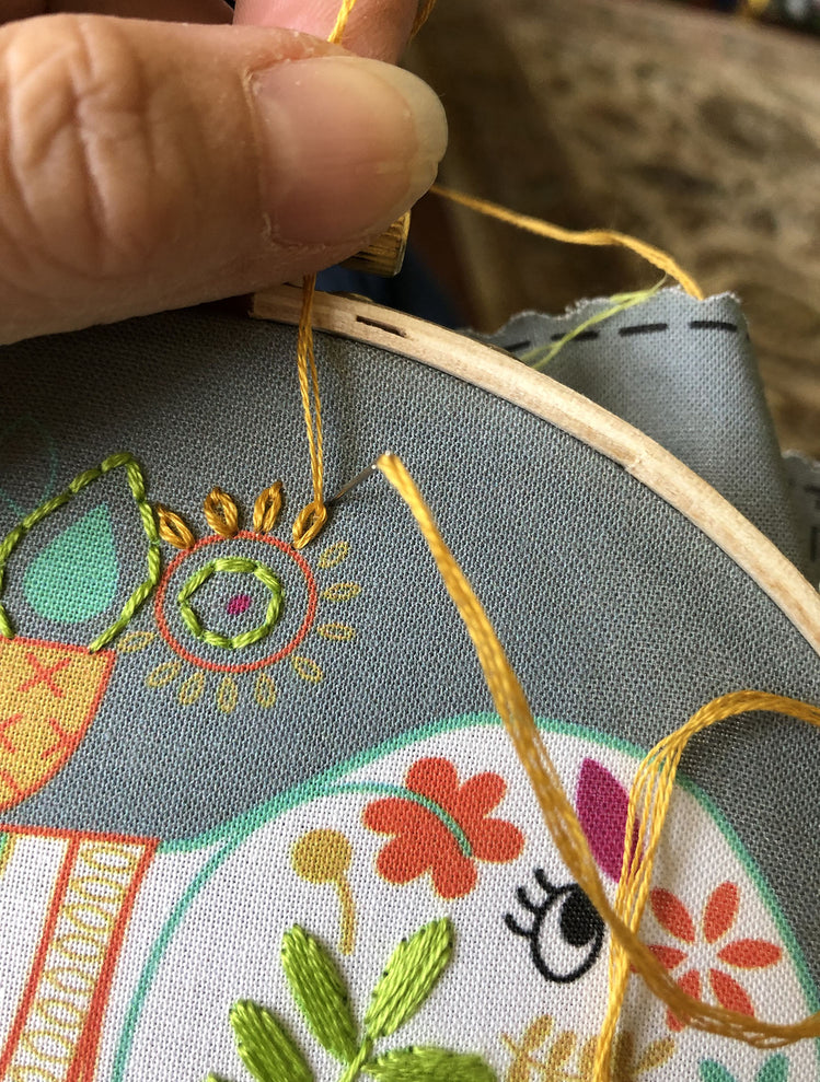 Elephant Embroidery Kit Instructions | Rikrack Embroidery