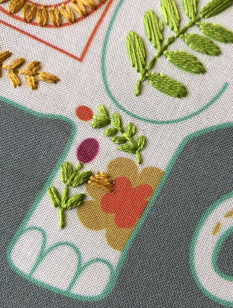 Elephant Embroidery Kit Instructions | Rikrack Embroidery