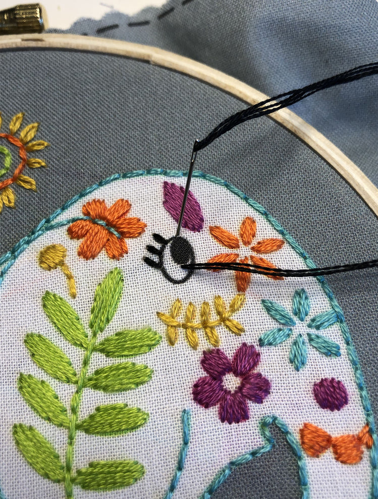 Elephant Embroidery Kit Instructions | Rikrack Embroidery