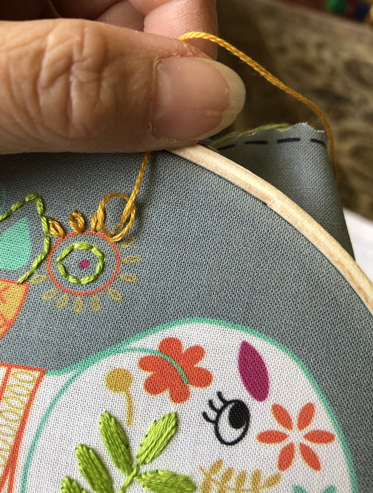 Elephant Embroidery Kit Instructions | Rikrack Embroidery
