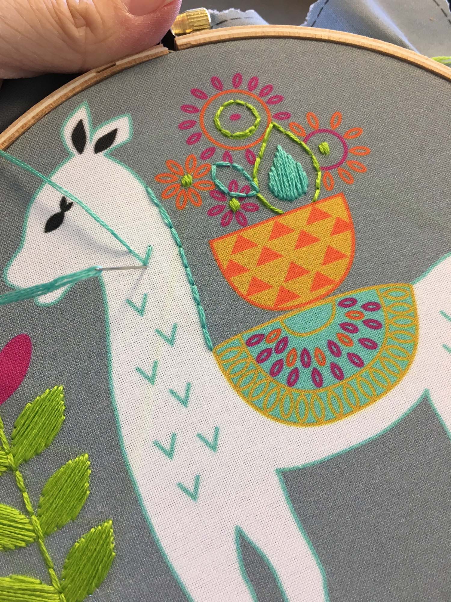 Llama Embroidery Kit Instructions | Rikrack Embroidery