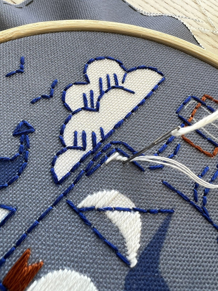Ship Embroidery Kit Instructions | Rikrack Embroidery